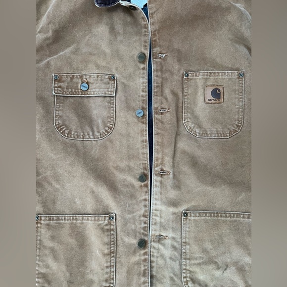 Carhartt | Jackets & Coats | Vintage Carhartt Blanket Lined Chore Coat Co2 Brn Usa | Poshmark